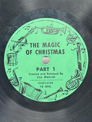 Gripsweat - The Magic Of Christmas 78 RPM Record Created/Released by ...