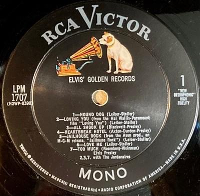Gripsweat - ELVIS PRESLEY MONO on Labels Elvis' Golden Records 1960's ...
