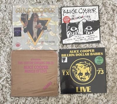Gripsweat - Rare Alice Cooper Record Lot Album Vinyl Glam Rock