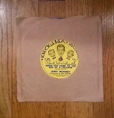 Gripsweat - Jerry Mahoney & Paul Winchell 45 rpm Vinyl Record Signed by ...