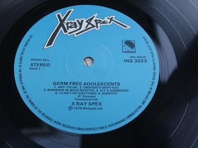 Gripsweat - X-Ray Spex GERM FREE ADOLESCENTS 1978 1st Press PUNK PLAYS ...