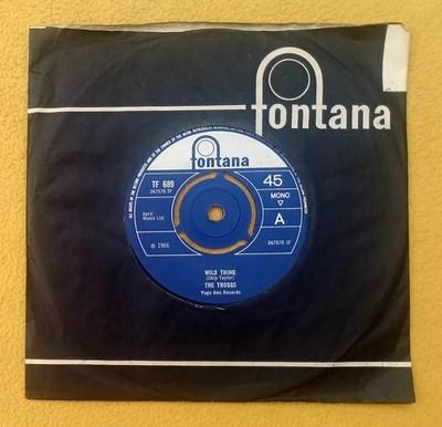 Gripsweat - the TROGGS " WILD THING " SUPER CLEAN ORIGINAL UK 7"